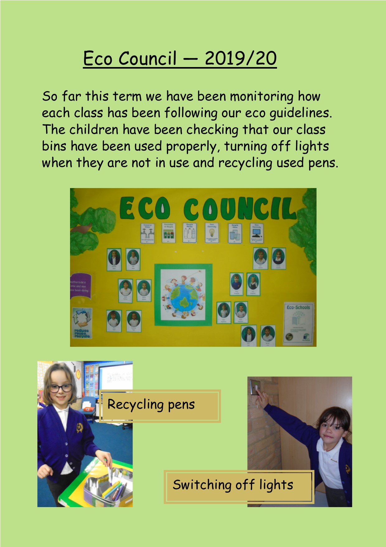 Heatherside Infant School - ECO Council